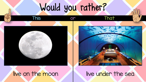 Would You Rather Questions - Back to School - This or That Game ...