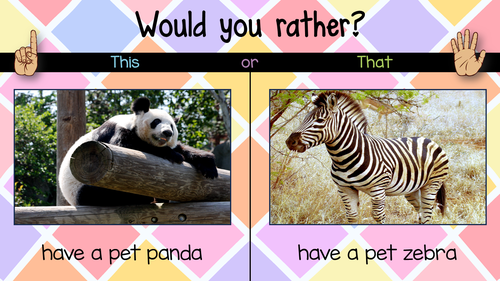 Would You Rather Questions - Back to School - This or That Game ...