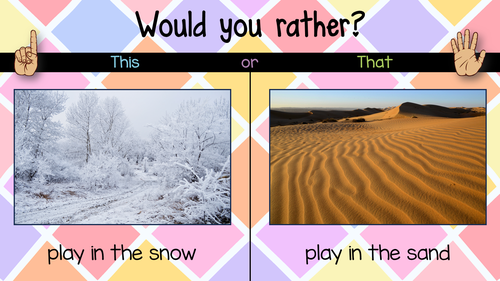 Would You Rather Questions - Back to School - This or That Game ...
