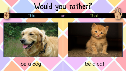 Would You Rather Questions - Back to School - This or That Game ...