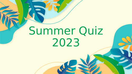 End of Year Quiz 2023 | Teaching Resources