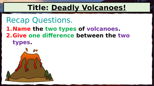 KS3: Tectonics: L7: Volcanic Hazards | Teaching Resources