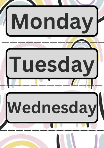 Rainbow Theme Classroom Date Display | Teaching Resources