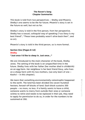 The Raven's Song - Fraillon/MacDibble Stage 3/4 Novel Study -CBCA ...