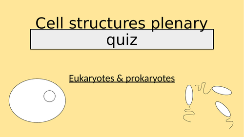 AQA Cell structures plenary quiz | Teaching Resources