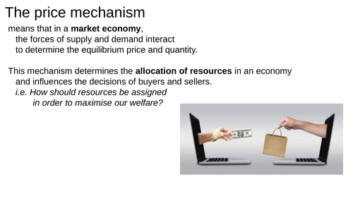 Price mechanism and functions of price | Teaching Resources