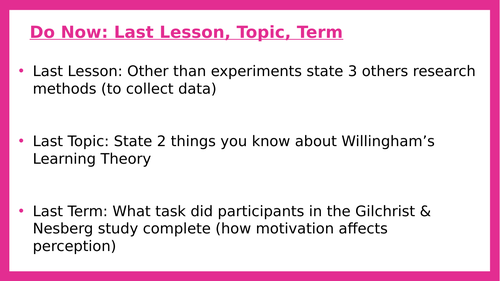 Asch's Study (GCSE Psychology AQA) | Teaching Resources