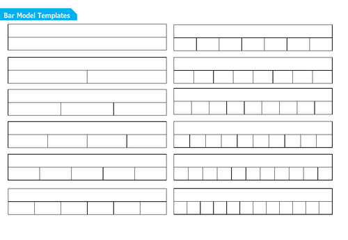 Bar Model Template | Teaching Resources