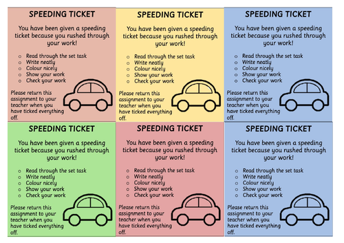 Speeding Ticket | Teaching Resources