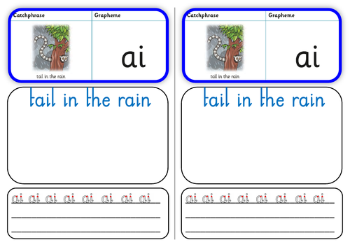 Little Wandle revision Phase 3 letter formation, sentence practice and ...