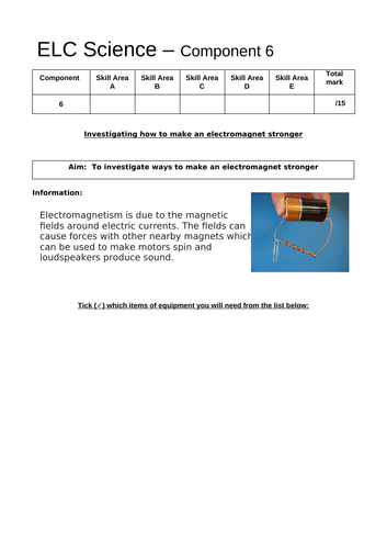 AQA ELC Double Science TDA *UPDATED* | Teaching Resources