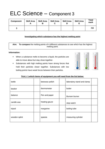 AQA ELC Double Science TDA *UPDATED* | Teaching Resources