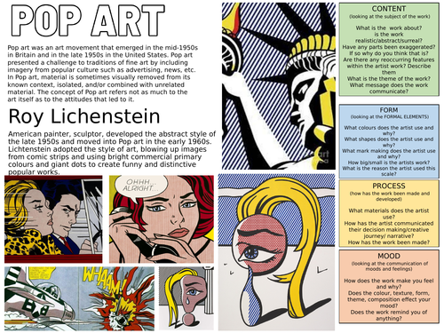 Pop Art Project | Teaching Resources