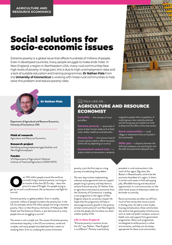 Social solutions for socio-economic issues | Teaching Resources
