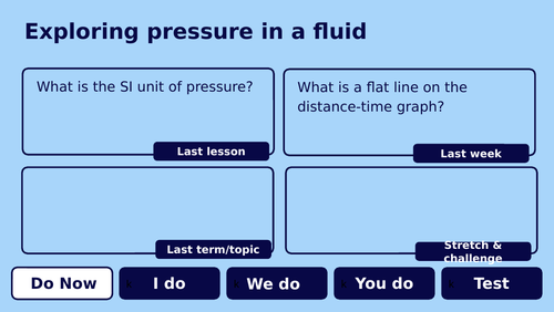 KS3 Exploring pressure in a fluid | Teaching Resources