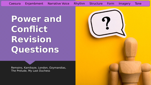 Power and Conflict Revision Questions | Teaching Resources