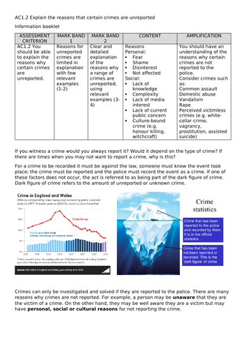 Level 3 Criminology WJEC Unit 1 | Teaching Resources