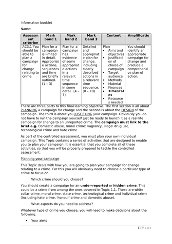 Level 3 Criminology WJEC Unit 1 | Teaching Resources Level 3 Criminology WJEC Unit 1 | Teaching Resources