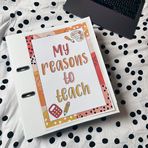 My Reasons To Teach - Front Cover | Teaching Resources