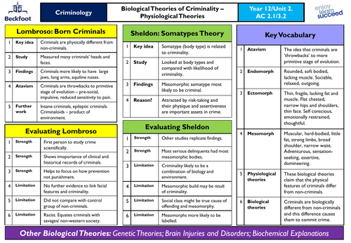 Level 3 Criminology WJEC Unit 2 | Teaching Resources