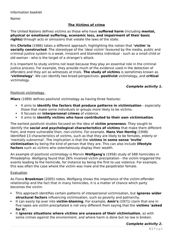 A Level Sociology AQA Crime and Deviance | Teaching Resources