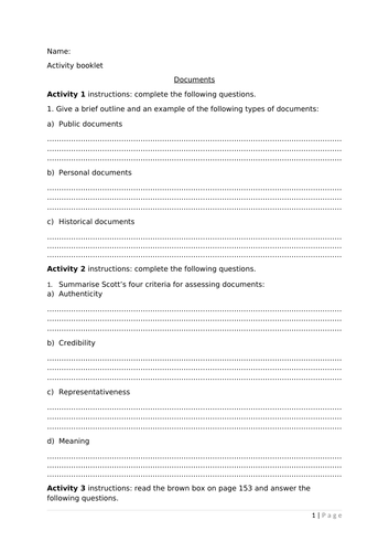 A Level Sociology AQA Research Methods | Teaching Resources