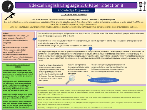 Edexcel English Language 2.0 Paper 2 Revision | Teaching Resources