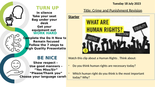 Theme F Human Rights and Social Justice Revision Lessons - GCSE AQA ...