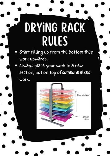 Drying Rack Poster | Teaching Resources