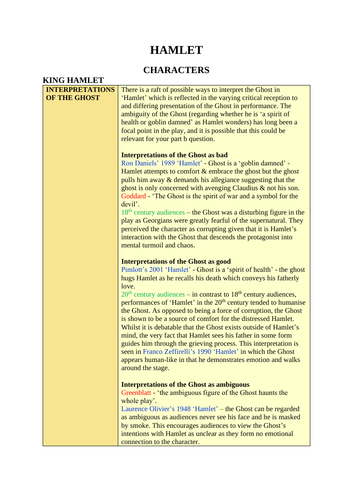 OCR A-Level A* Hamlet bundle | Teaching Resources OCR A-Level A* Hamlet bundle | Teaching Resources