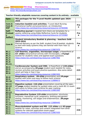 T-Level Health 2024-2025 ESP Communication activities for 2a) 3a) 3b ...