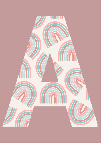 Rainbow Display Lettering | Teaching Resources