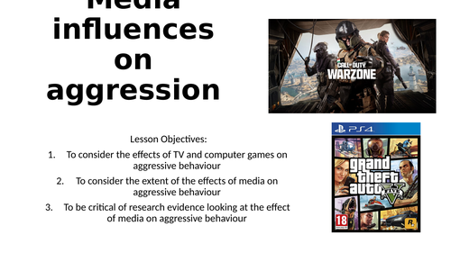 AQA Psychology media influences and aggression | Teaching Resources