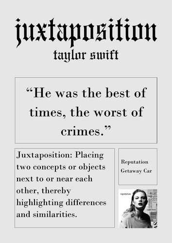 Figurative Language Display for English Classroom - The Taylor Swift ...