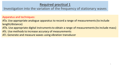 A-level Physics Required practical 1 | Teaching Resources