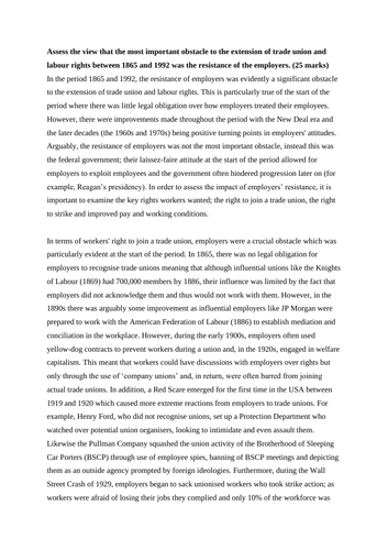 OCR A-Level Civil Rights in the USA A* essay bundle | Teaching Resources