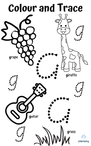 Phonics Worksheet - Sound g | Teaching Resources