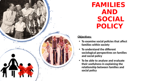 AQA Sociology families and social policy | Teaching Resources