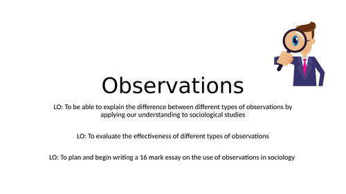 AQA Sociology observations RM | Teaching Resources