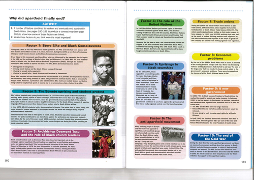 South Africa Unit 4 revision | Teaching Resources