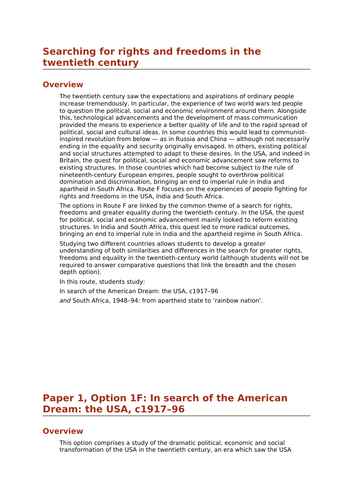 In Search of the American Dream, c.1917-96: Course Introduction ...