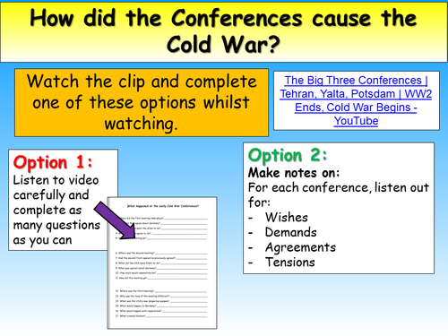 Tehran Yalta Potsdam Cold War | Teaching Resources