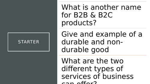 Business Enterprise (Lesson 5) - GCSE Business | Teaching Resources