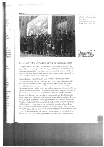 USA Theme 2: Lesson 3 - Impact of the New Deal, Second World War and ...