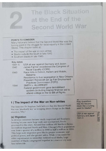 USA Theme 2: Lesson 3 - Impact of the New Deal, Second World War and ...