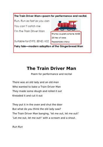 Twisted Fairy Tale - The 'Train Driver Man' Poem | Teaching Resources