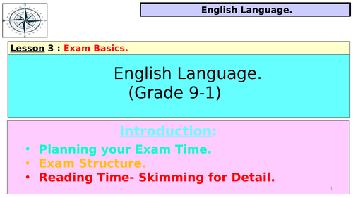 Lesson 3 : Exam Basics. | Teaching Resources