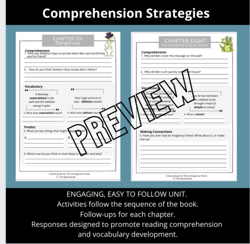 SKELETON KEYS The Unimaginary Friend NOVEL STUDY and Reading ...