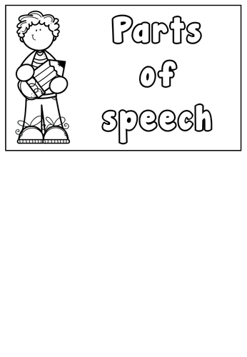 Parts of speech flip book | English Grammar | ESL EFL | Nouns Verbs ...