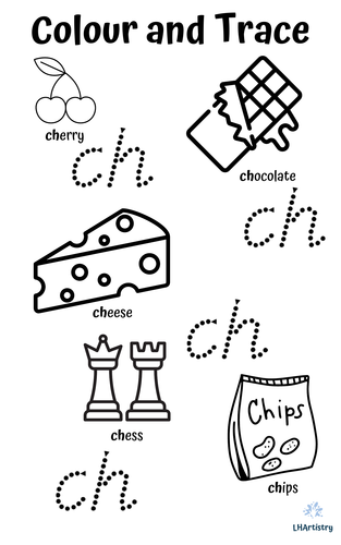 Phonics Worksheet - Sound ch | Teaching Resources